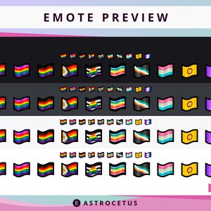 40 Pride Flags LGBT+ MEGA BUNDLE Subscriber, Loyalty, Badges / Emotes ...