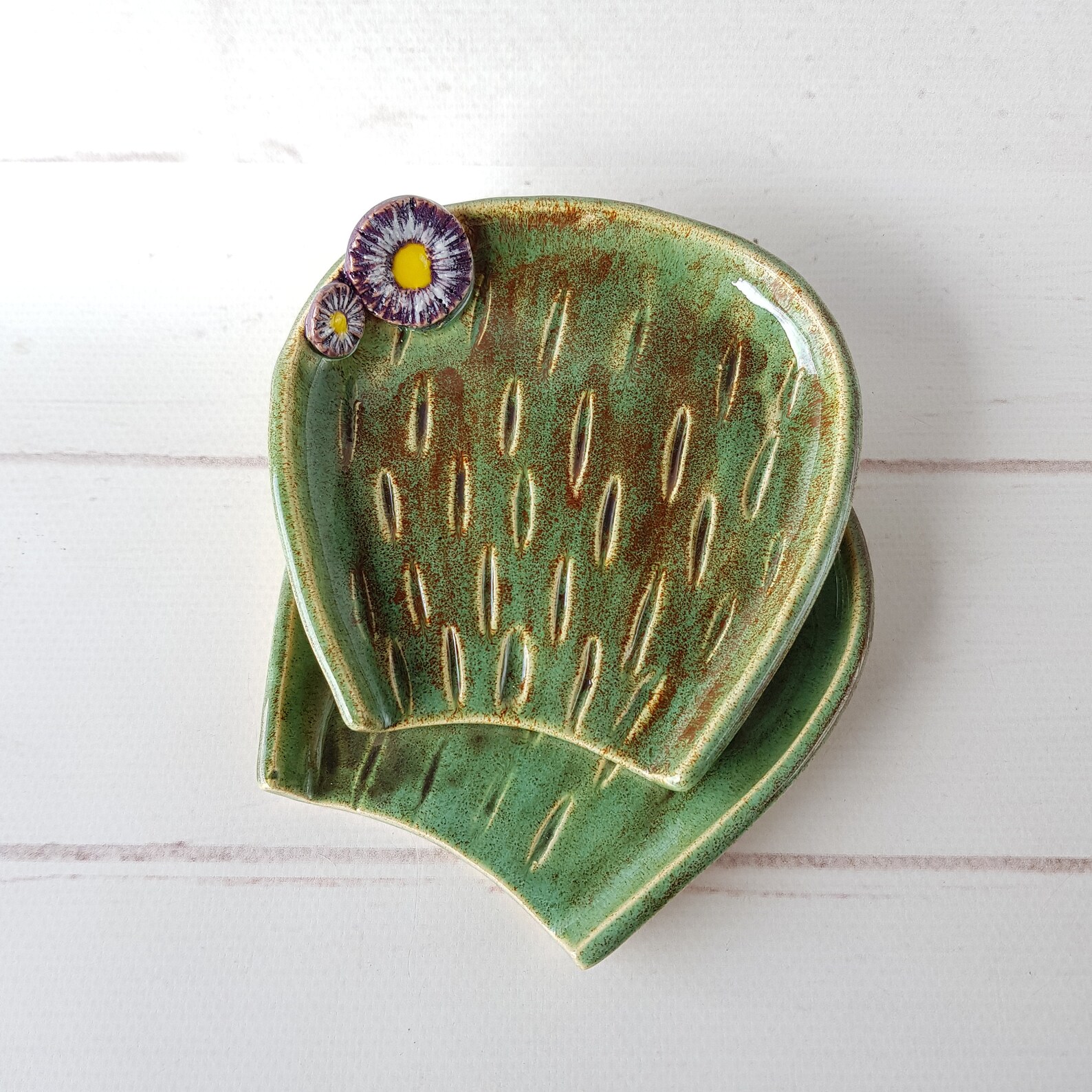 Cacti Spoon Holder Handmade Ceramic Cactus Spoon Rest for - Etsy