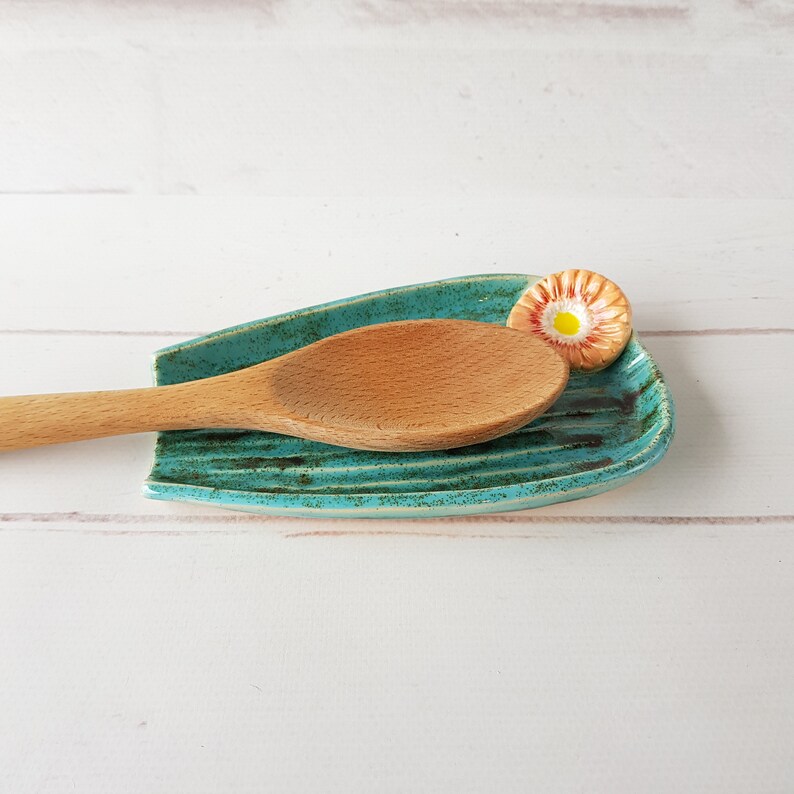 Ceramic Cactus Spoon Rest Cacti Spoon Holder for Table Kitchen ...