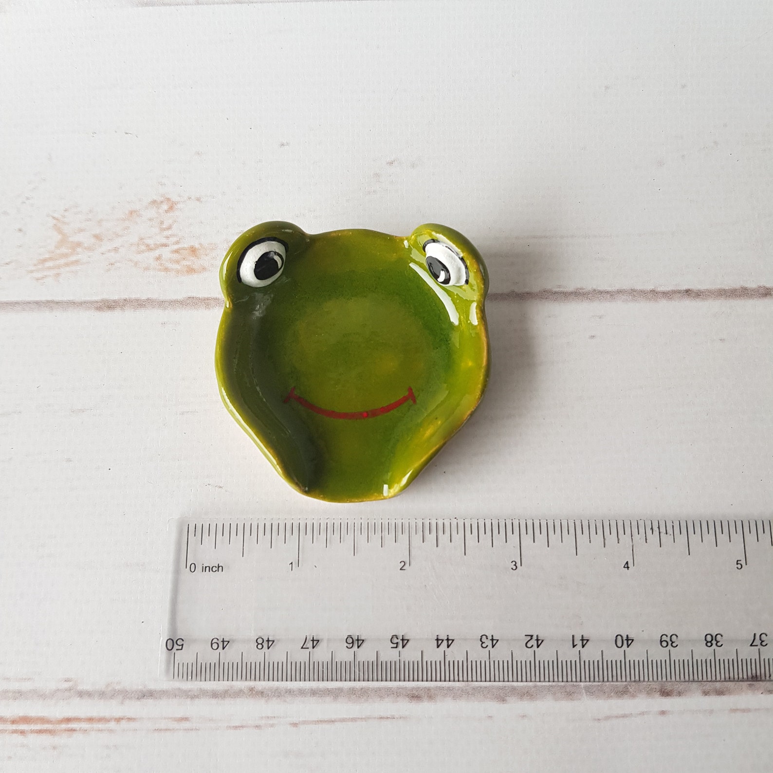 Frog tea bag holder Ceramic cute green froggy spoon rest | Etsy