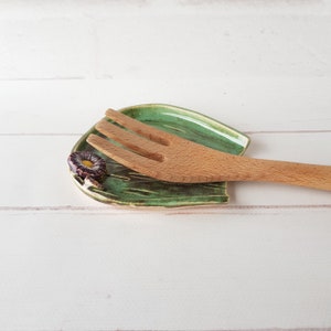 Cacti Spoon Holder Handmade Ceramic Cactus Spoon Rest for Table Kitchen ...