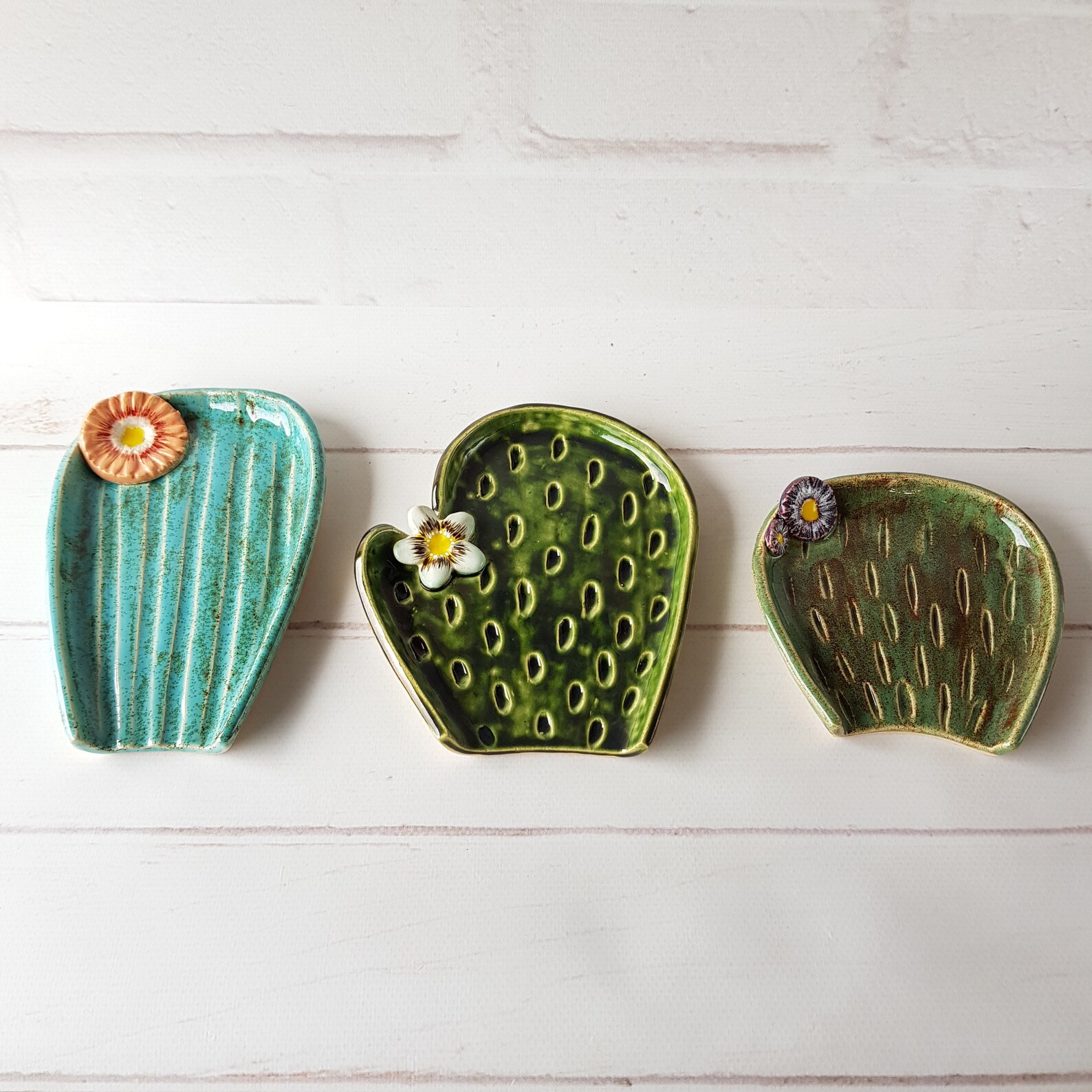 Ceramic Cactus Spoon Rest Cacti Spoon Holder for Table Kitchen - Etsy