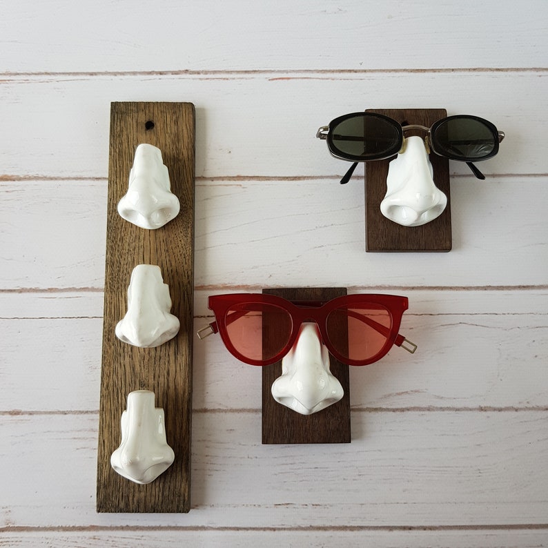 Glasses Display for Wall Ceramic Holder for Wall White Nose - Etsy