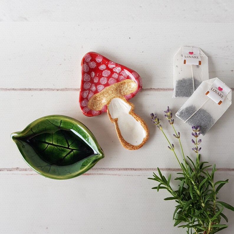 Ceramic Amanita Mushroom Spoon Rest Fly Agarics Mini Tea Bag - Etsy