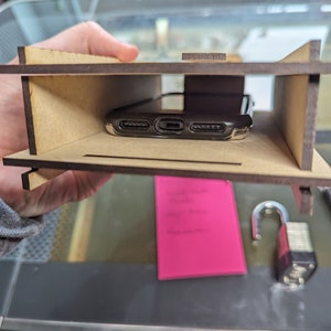 Phone Lock Box Laser Digital Download SVG File|| Productivity Box for ...