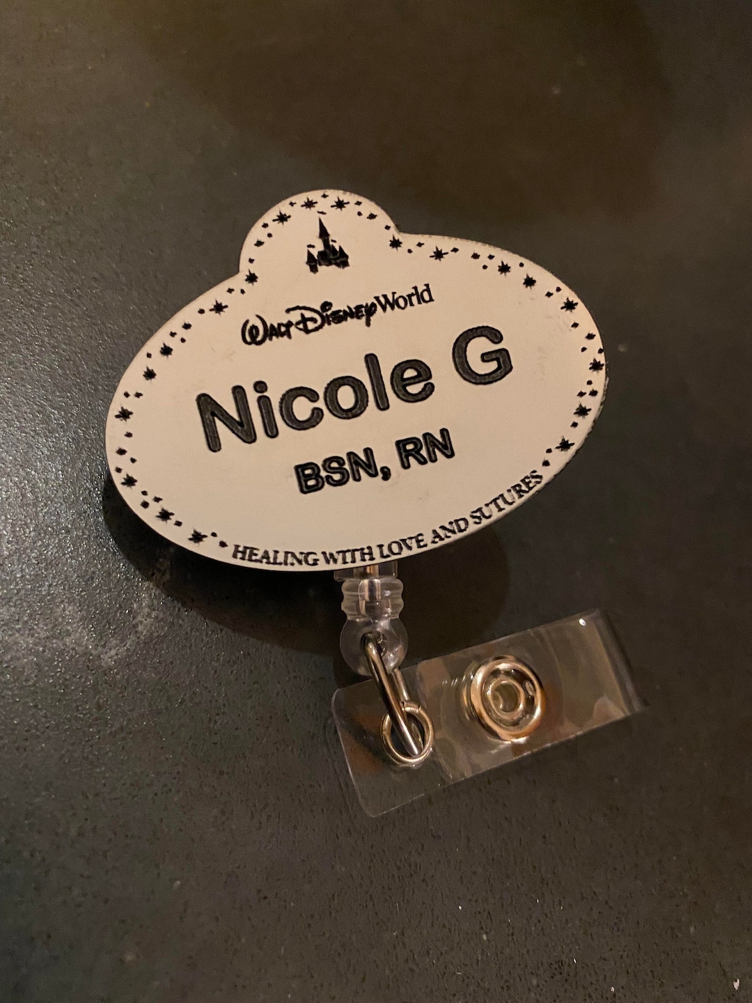 Custom Disney World Nametag Badge Reel - Etsy