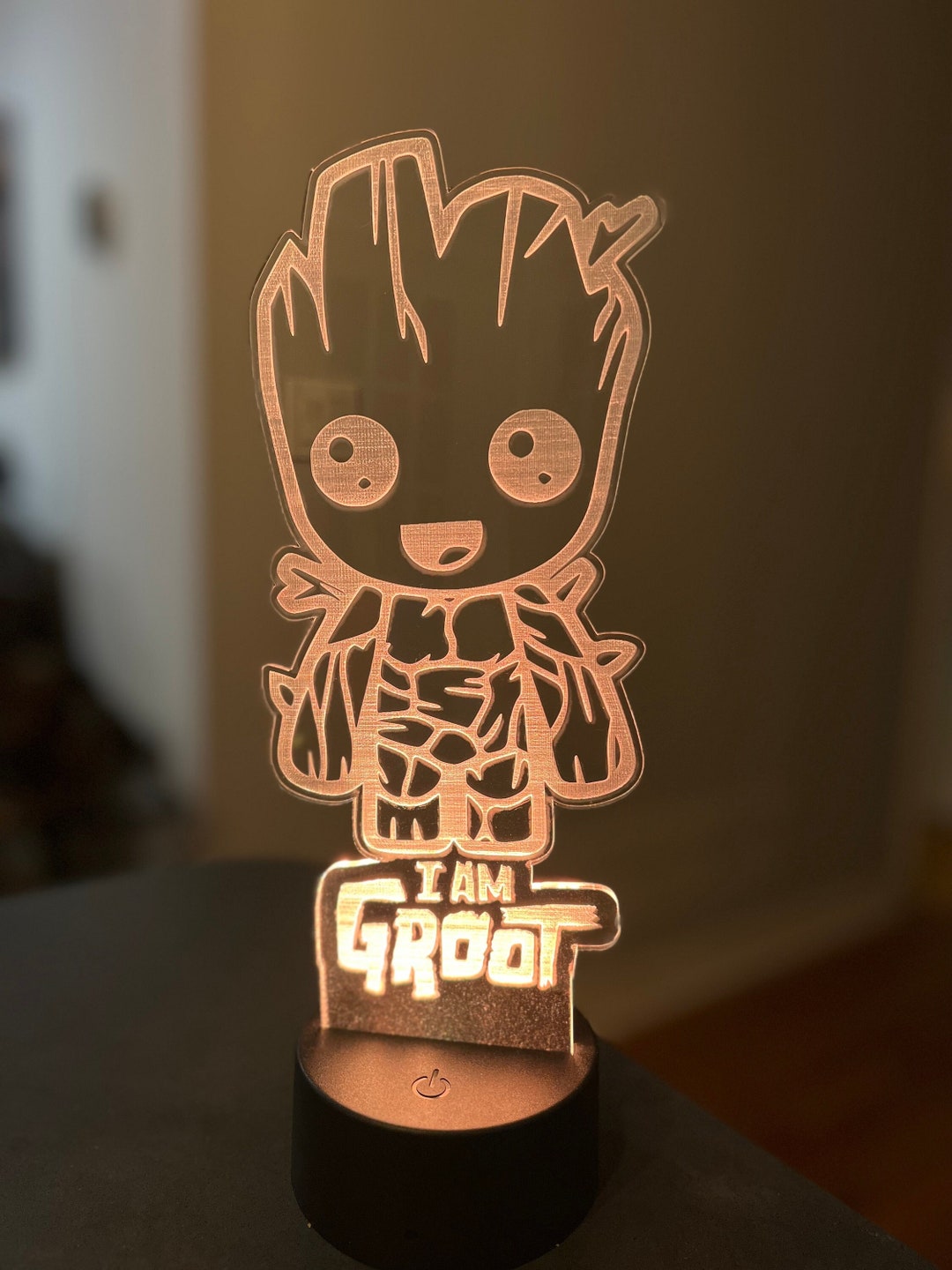 I Am Groot Clear LED Sign - Etsy