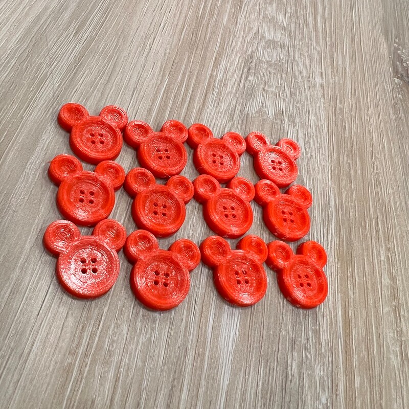 Mickey Black Buttons - Etsy