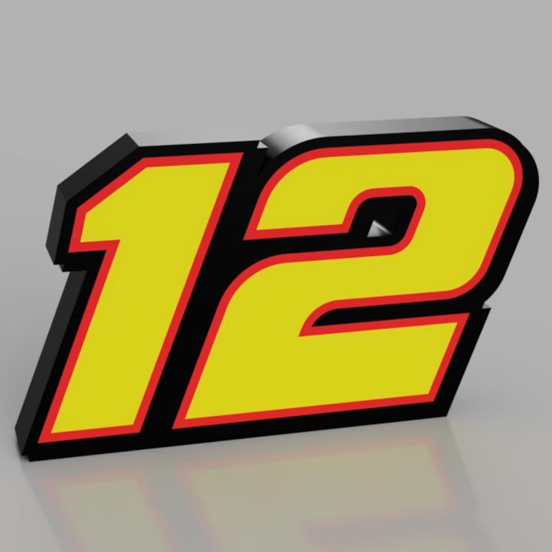 Ryan Blaney #12 NASCAR Inspired LED Lightbox - Etsy