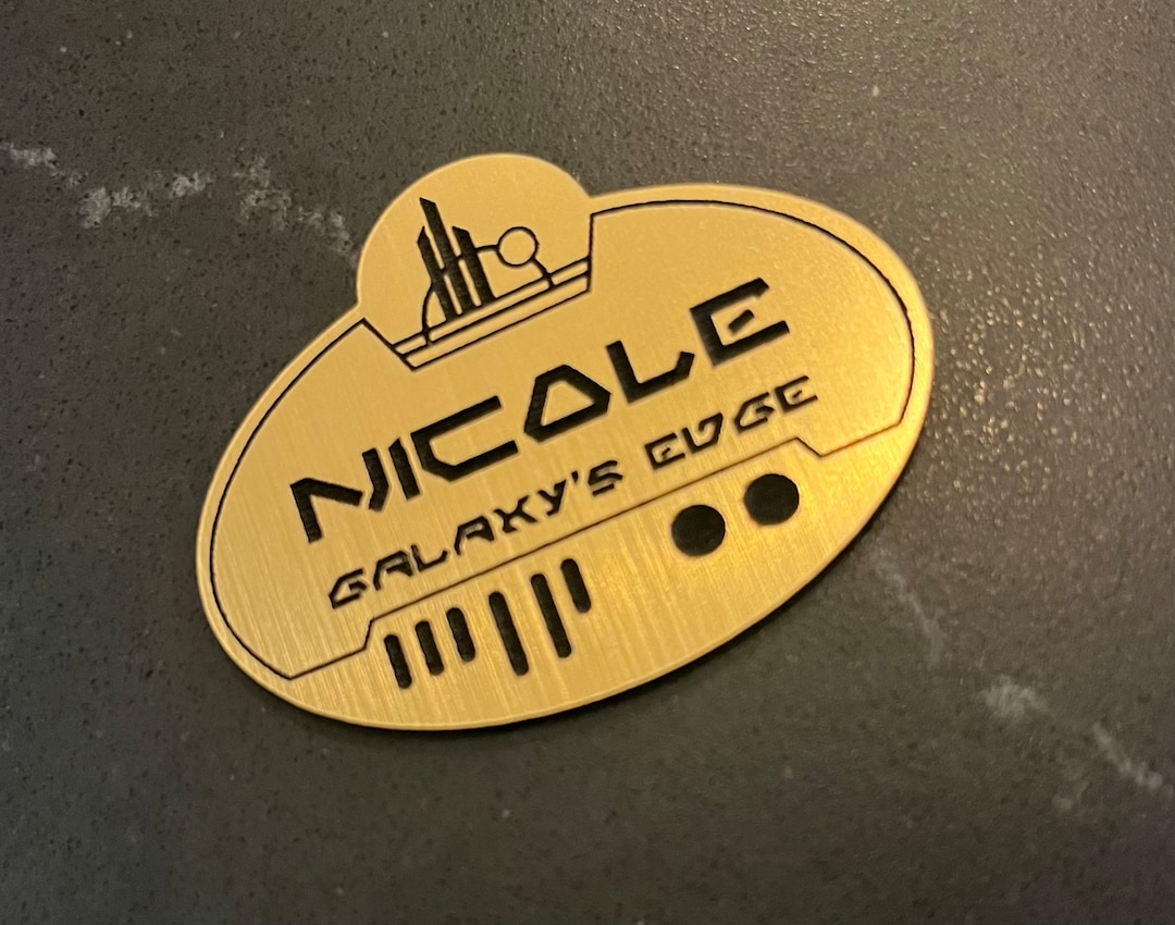 Custom Star Wars Galaxy's Edge Nametag Badge Reel - Etsy