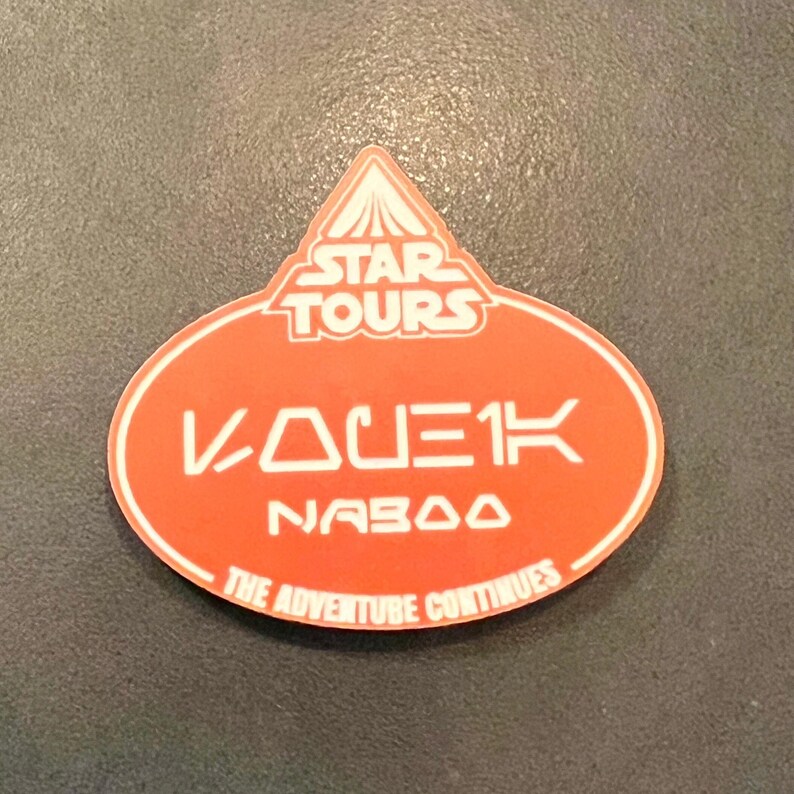 Custom Star Tours Nametag - Etsy