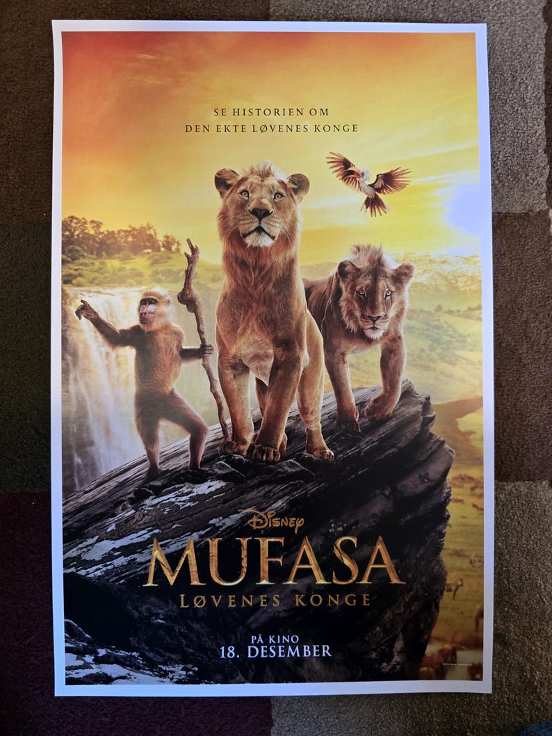 Disney Mufasa ( 11" X 17" ) Poster Buy2get2free - Etsy UK