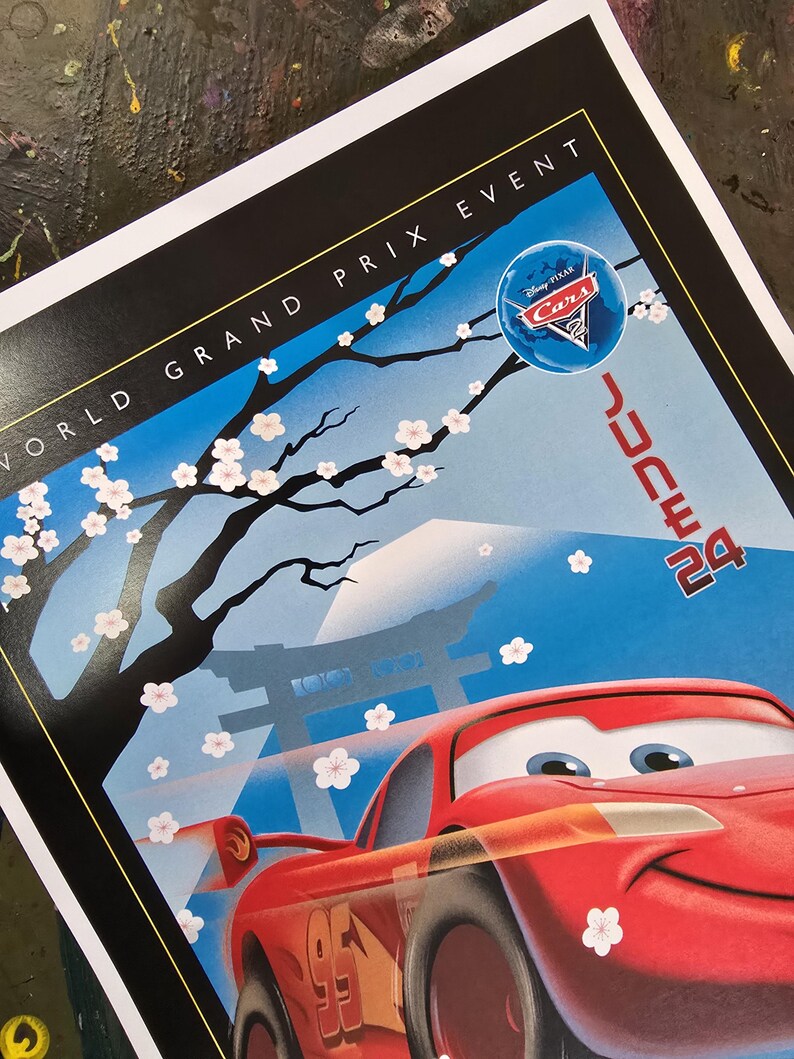 Disney Pixar Cars 11" X 17" Tokyo Collector's Movie Poster B2G1F - Etsy
