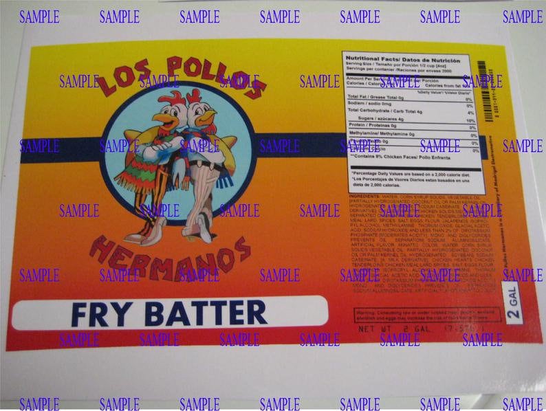 Breaking Bad Los Pollos Hermanos 2 Gal Bucket Sticker - Etsy