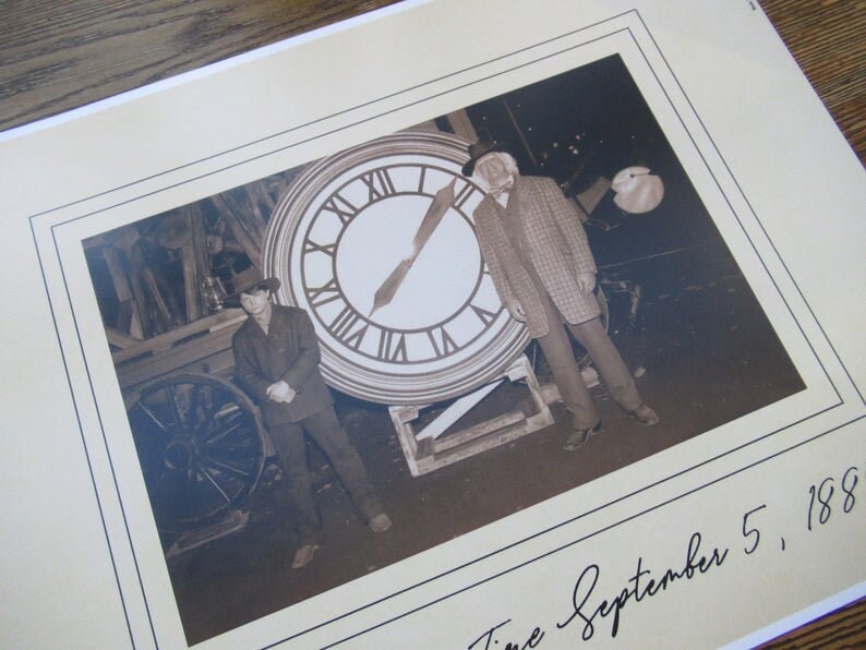 Back to the Future 1885 Photo of Doc and Marty in front of | Etsy