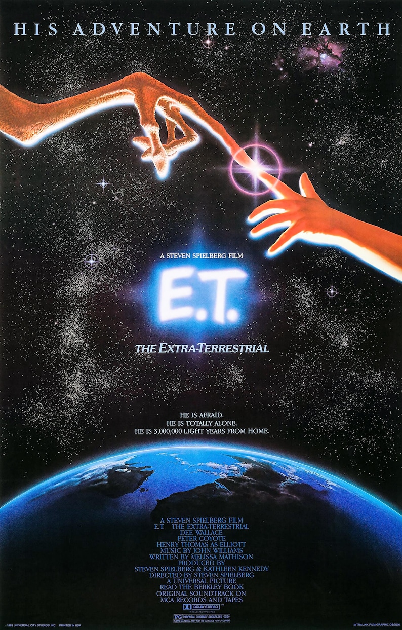 E.T. the Extra-terrestrial ( 11" X 17" ) Movie Collector's Poster Print ...