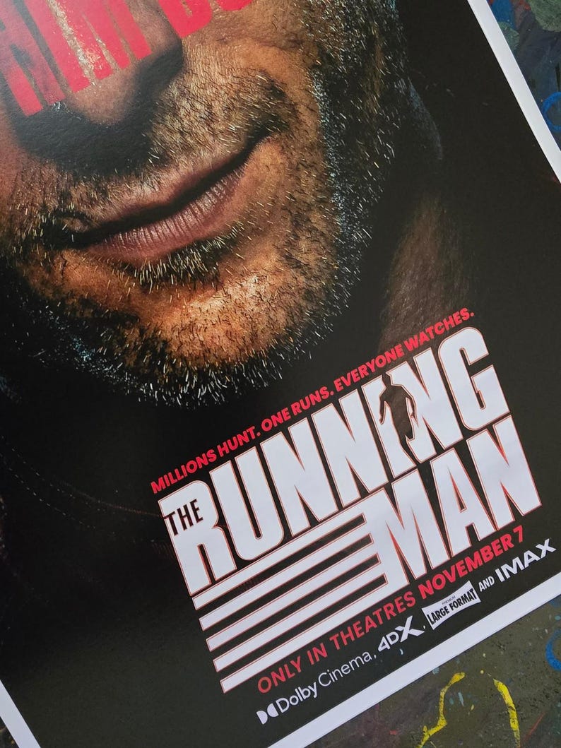 The Running Man 11" X 17" Collector's Movie Poster B2G1F - Etsy