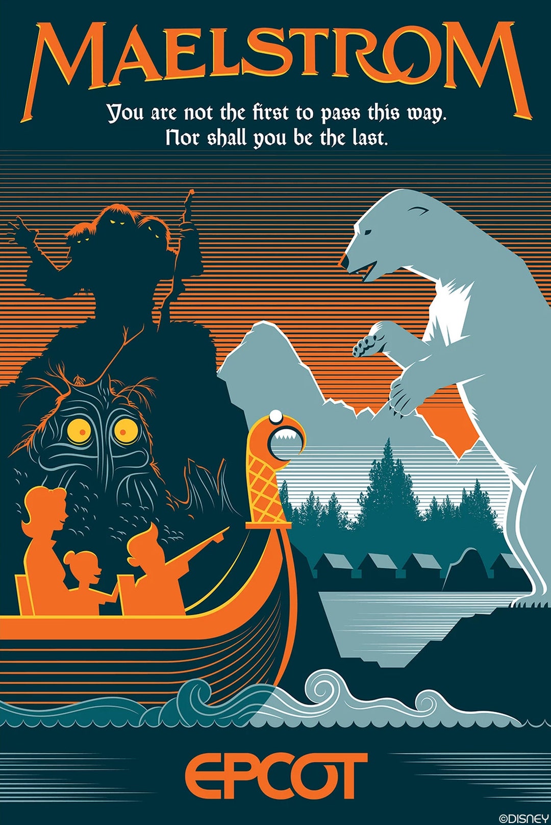 Epcot Maelstrom ( 11" X 16" ) Collector's Poster Print B2G2F - Etsy