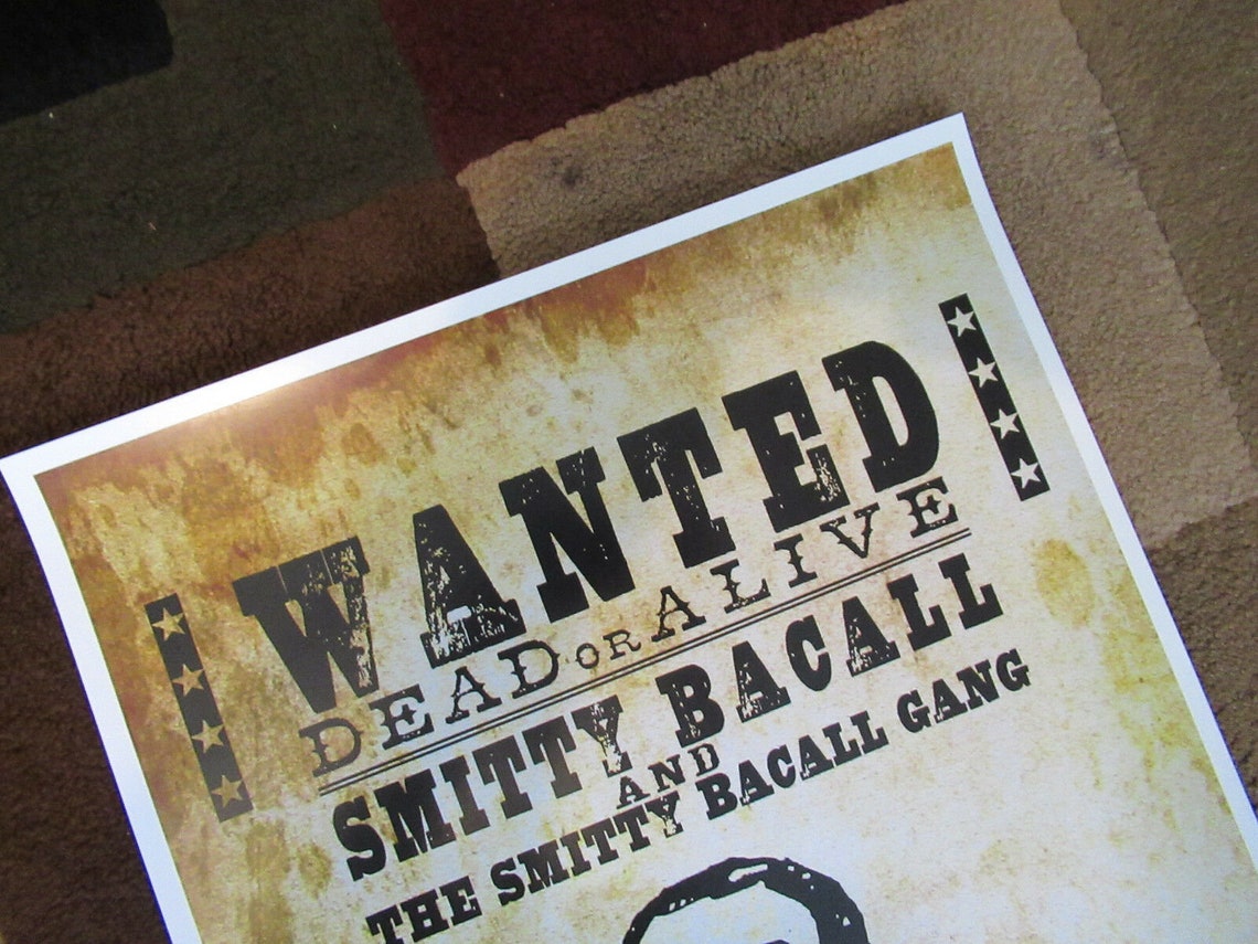 Django Unchained 11 x 17 Smitty Bacall wanted | Etsy