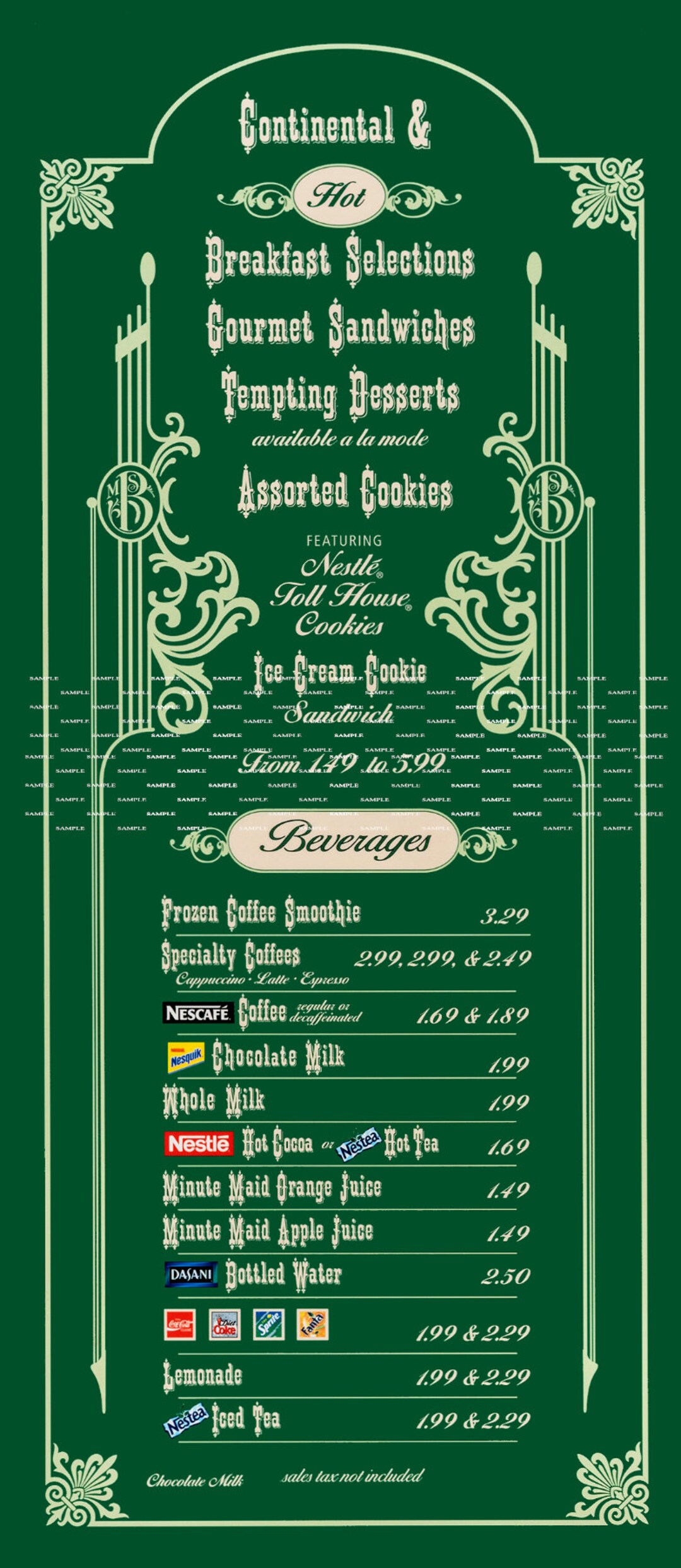 Disney - Menu Sign ( 11" X 17" ) Collector's Poster Print - Etsy