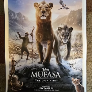 Mufasa ( 11" X 16.5" ) Collector's Poster Print ( T3 ) B2G2F - Etsy