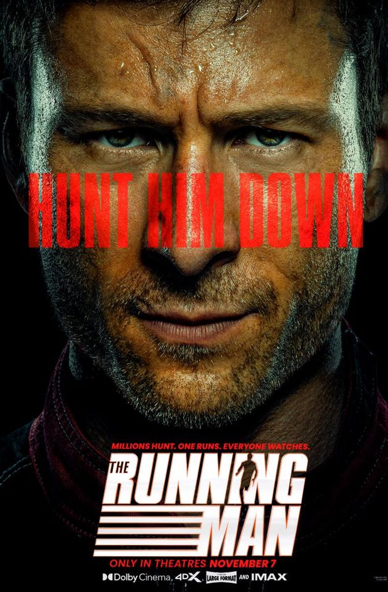 The Running Man 11" X 17" Collector's Movie Poster B2G1F - Etsy