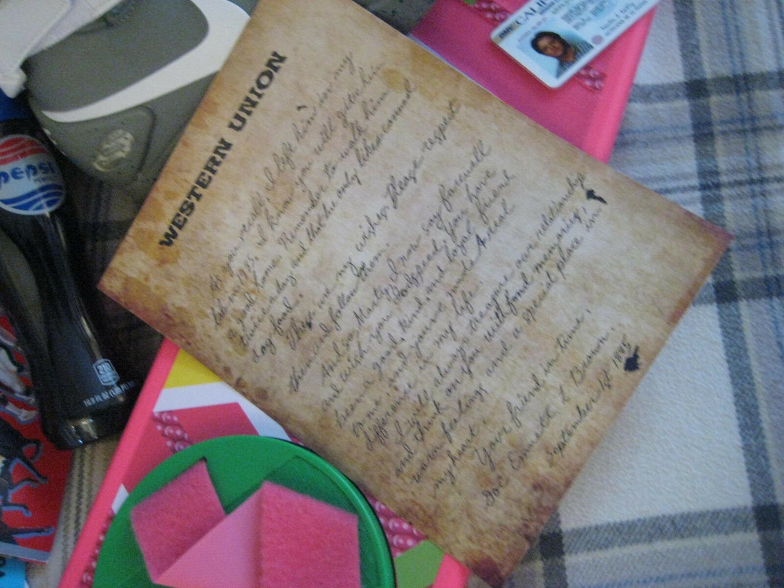 Back to the Future Doc Brown Western Union Letter to Marty | Etsy