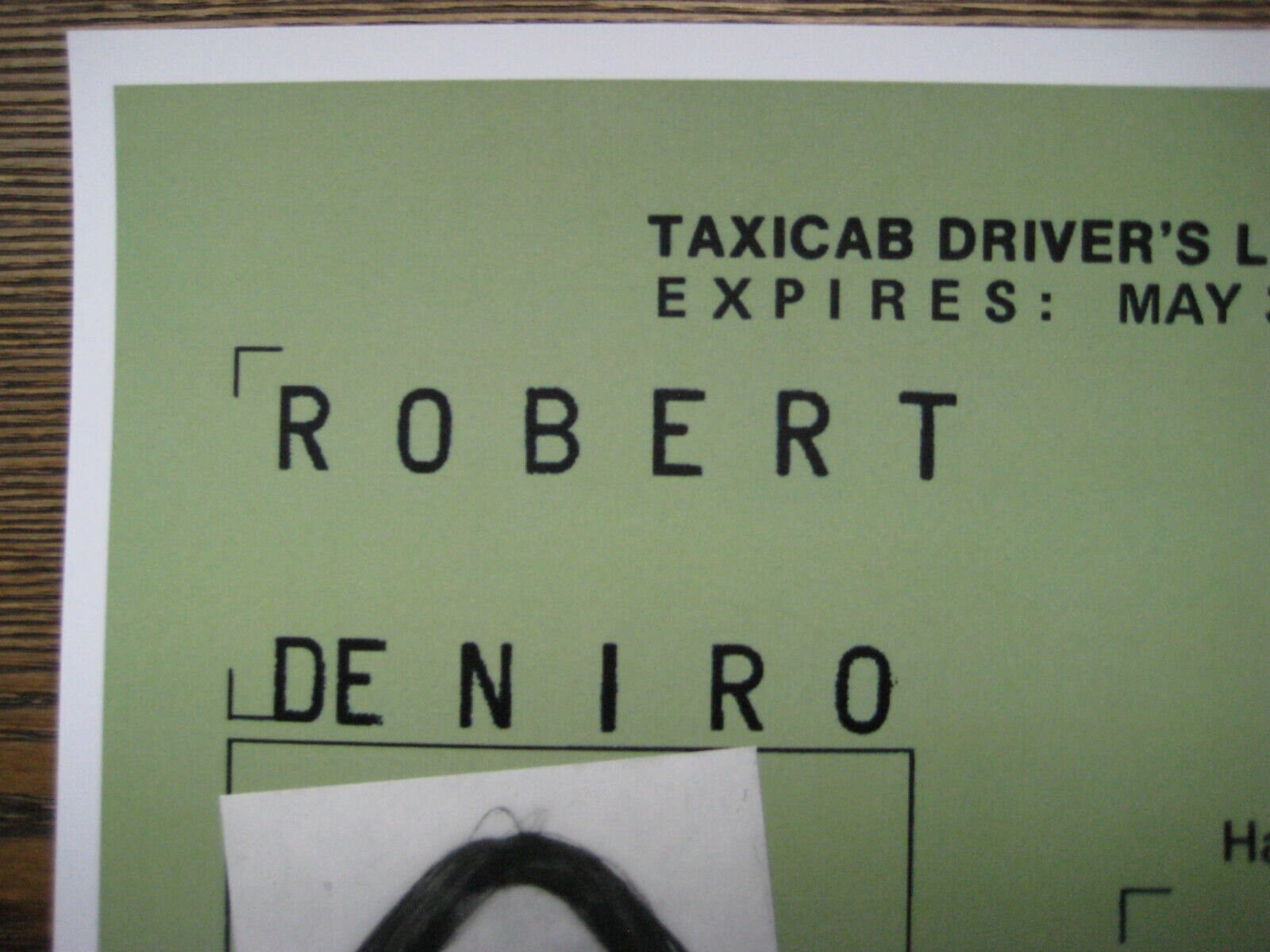 Taxi Driver Robert De Niro Cab License 8.5" X 10.5" Poster Print - Etsy