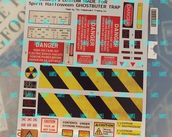 Ghostbusters Ghost Trap Stickers - Etsy