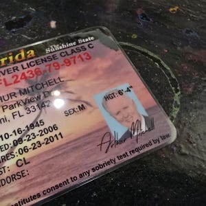 Dexter TV Series Arthur Mitchell the Trinity Killer Driver's License ...