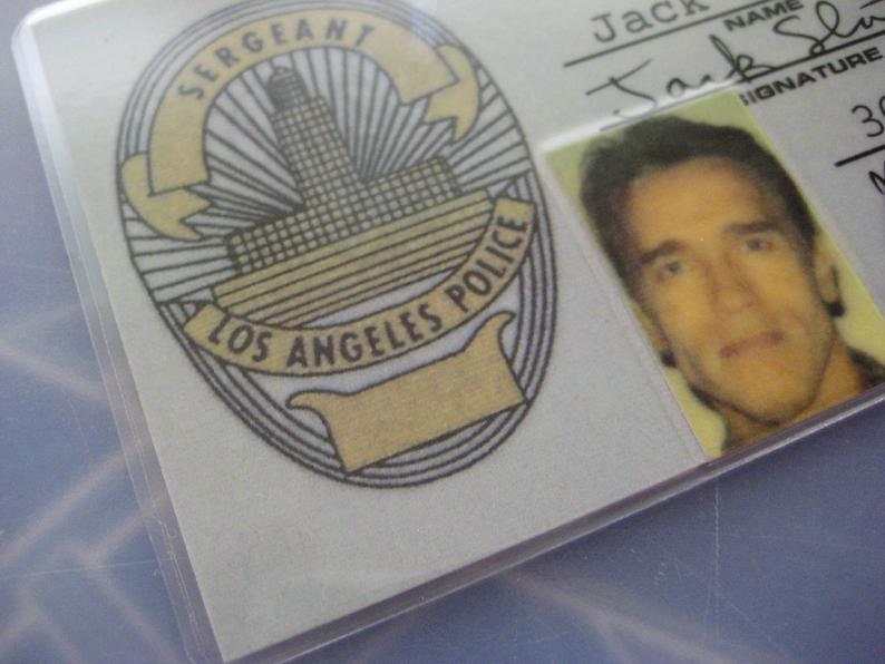 Last Action Hero Jack Slater I.D. Badge 99.9% SCREEN | Etsy