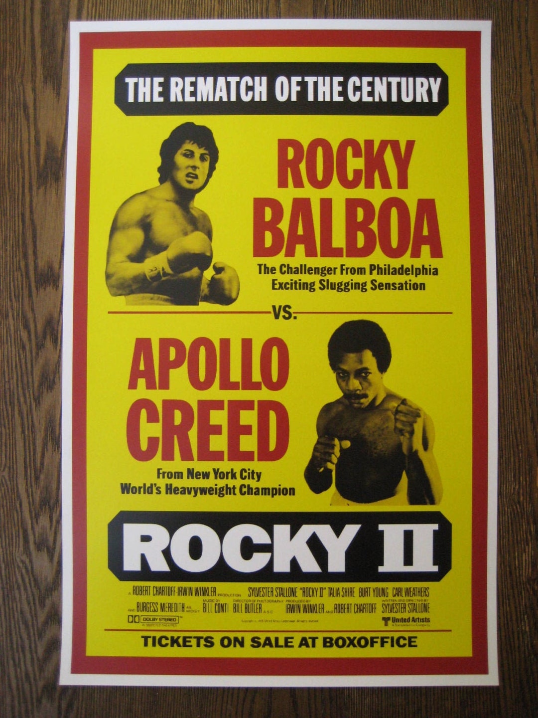 Rocky 2 - 11" X 17" Rocky Vs Apollo Movie Flight Poster Print - B2G1F ...