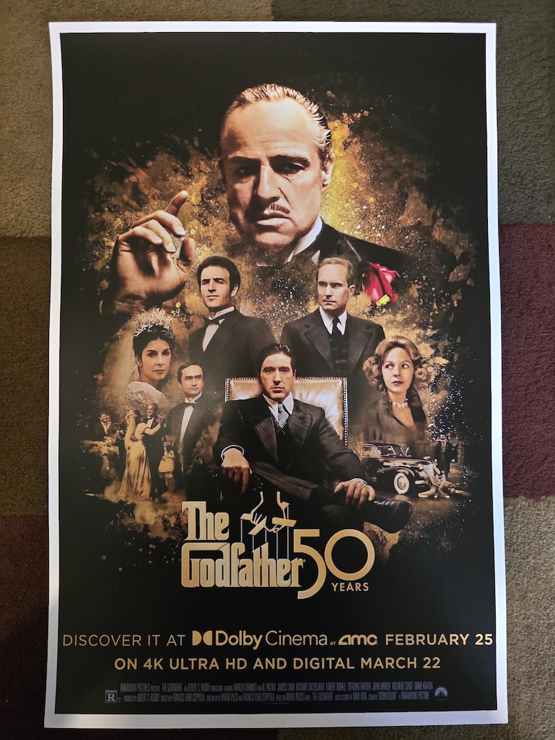 The Godfather 11" X 17" Collector's Movie Poster B2G1F - Etsy