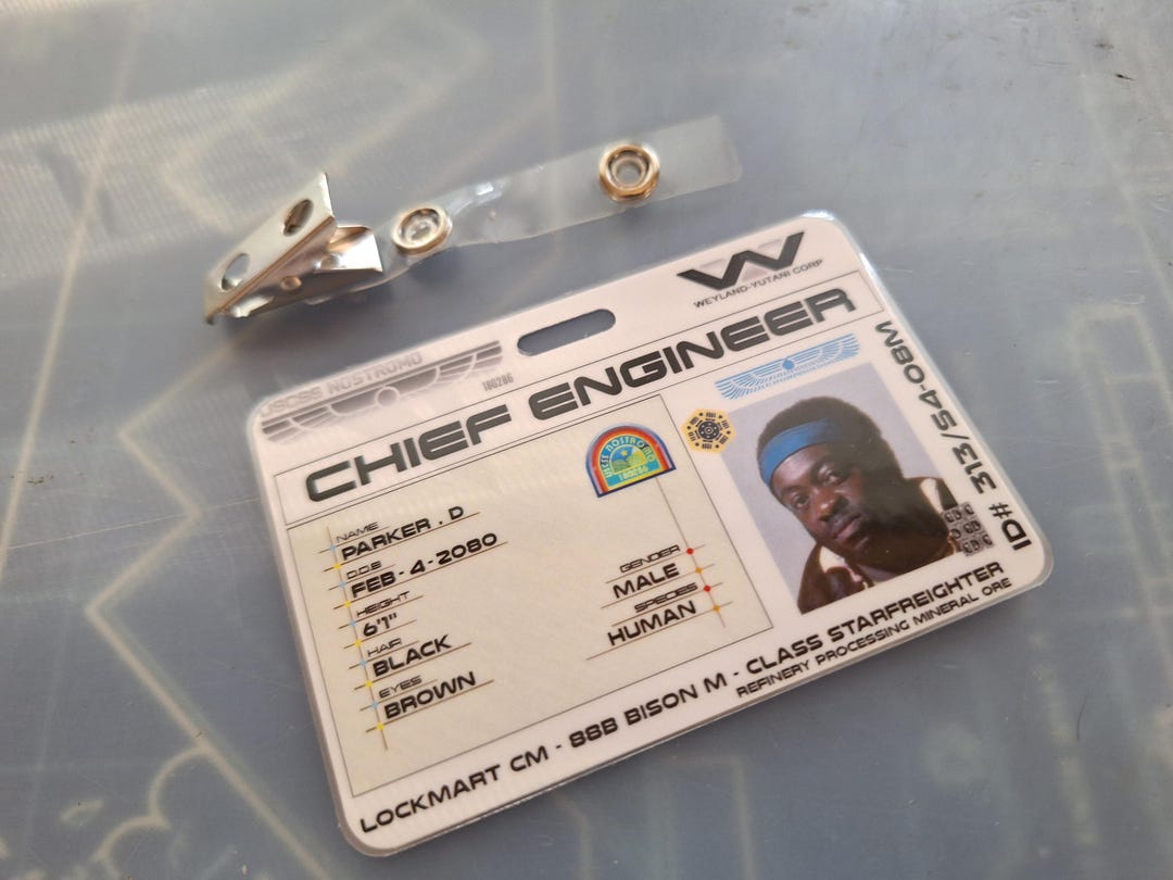 Alien USCSS Nostromo Parker I.D. Badge Cosplay Novelty - Etsy