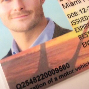 Dexter Oliver Saxon Driver's License Prop Cosplay B3G1F - Etsy