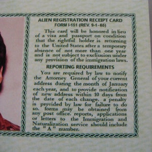 SCARFACE MOVIE - Tony Montana Green Card ( Screen Accurate ) - Etsy