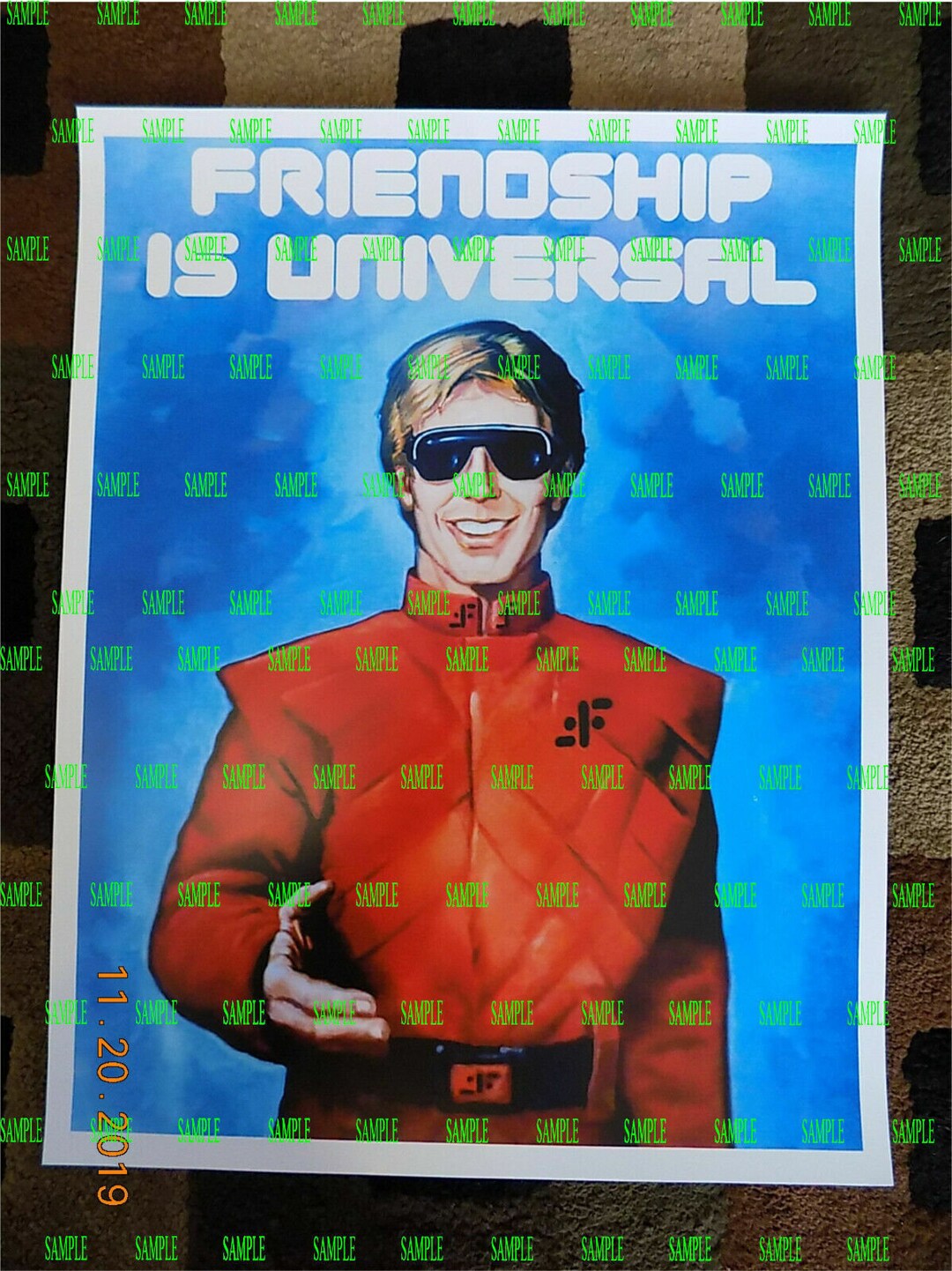 V" Visitor Propaganda "friendship is Universal" Poster ( 11" X 14 ...