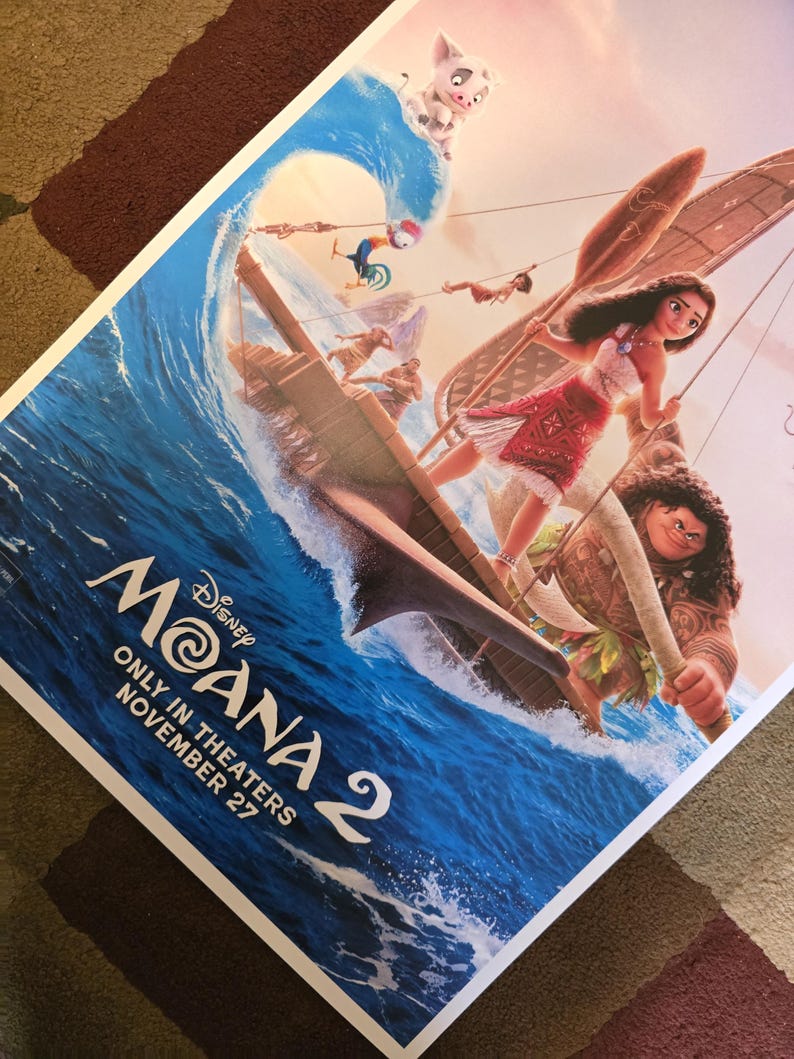 Disney Moana 2 11" X 17" Collector's Movie Poster B2G1F - Etsy