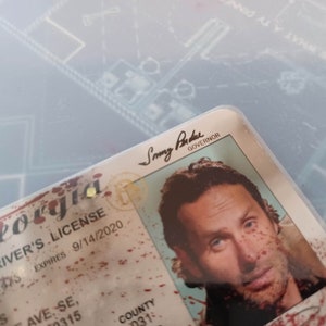 The Walking Dead Rick Grimes Driver's License Prop Cosplay Novelty - Etsy