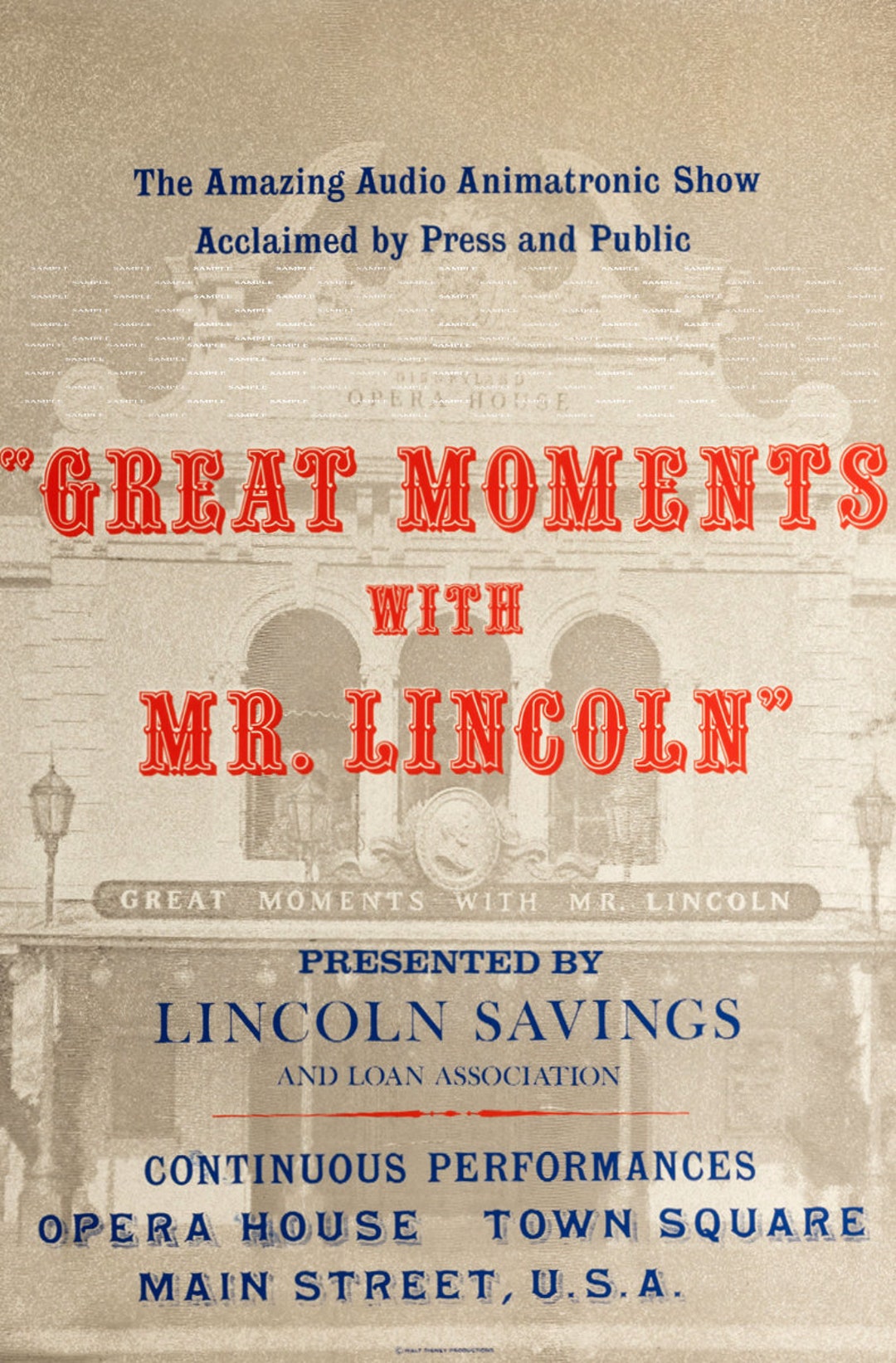 Disney Great Moments With Mr. Lincoln Poster Print (11x17) - Etsy