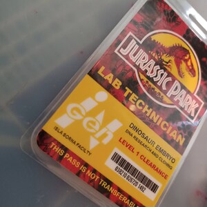 Jurassic Park - Lab Technician Prop I.D. Badge - B3G1F - Etsy