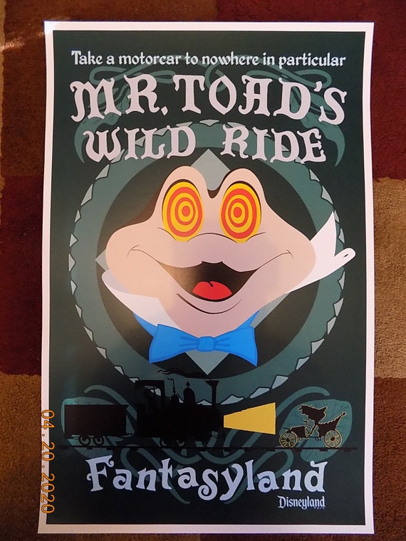 Vintage Disney 1955 Mr. Toad's Wild Ride Collectors | Etsy