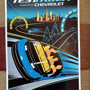 Epcot Test Track ( 11" X 16" ) Collector's Poster Print B2G2F - Etsy