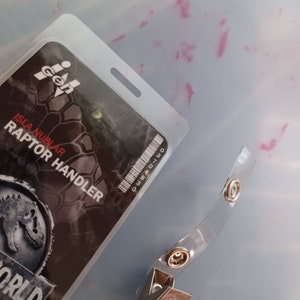 Jurassic Park Raptor Handler Prop I.D. Badge B3G1F - Etsy