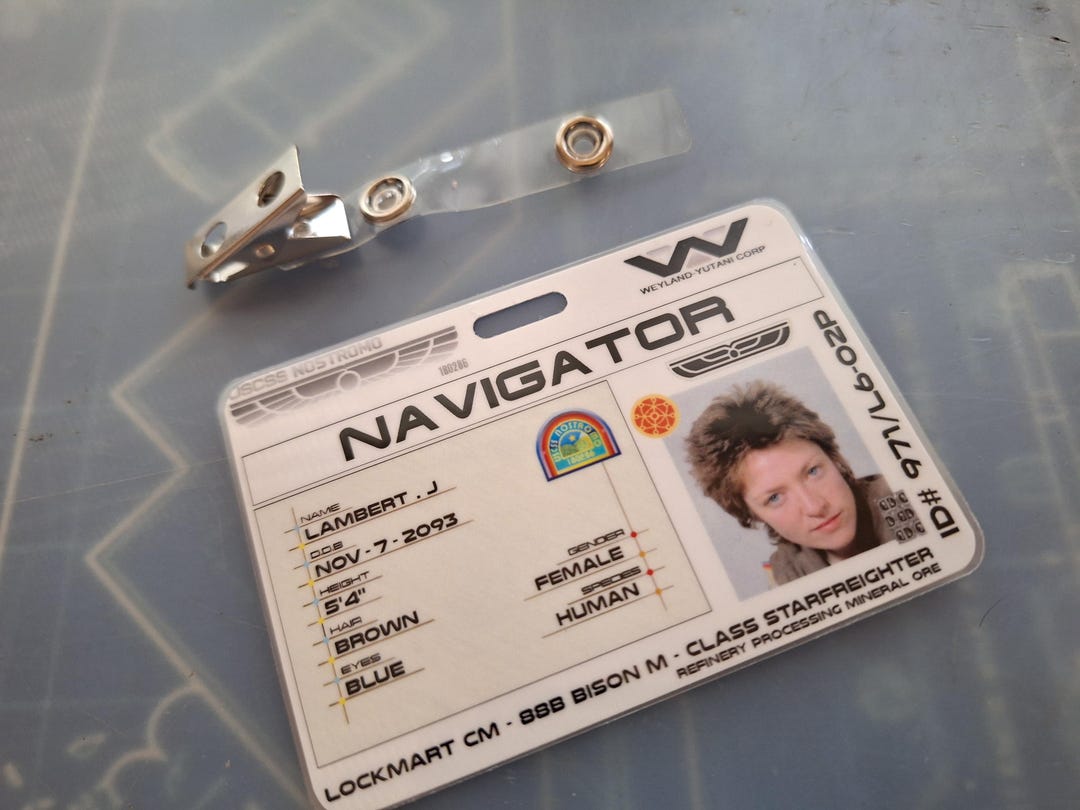 Alien custom Made I.D. Badge Lambert USCSS Nostromo Cosplay Novelty - Etsy