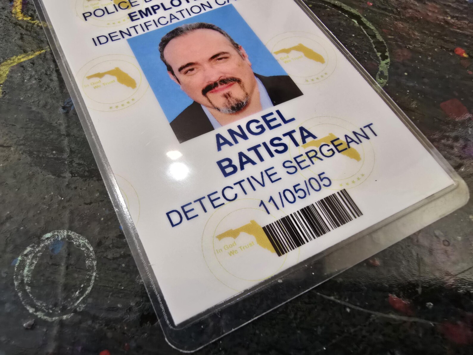 Dexter TV Series Sgt. Angel Batista Miami Metro Laminate I.D. Badge ...