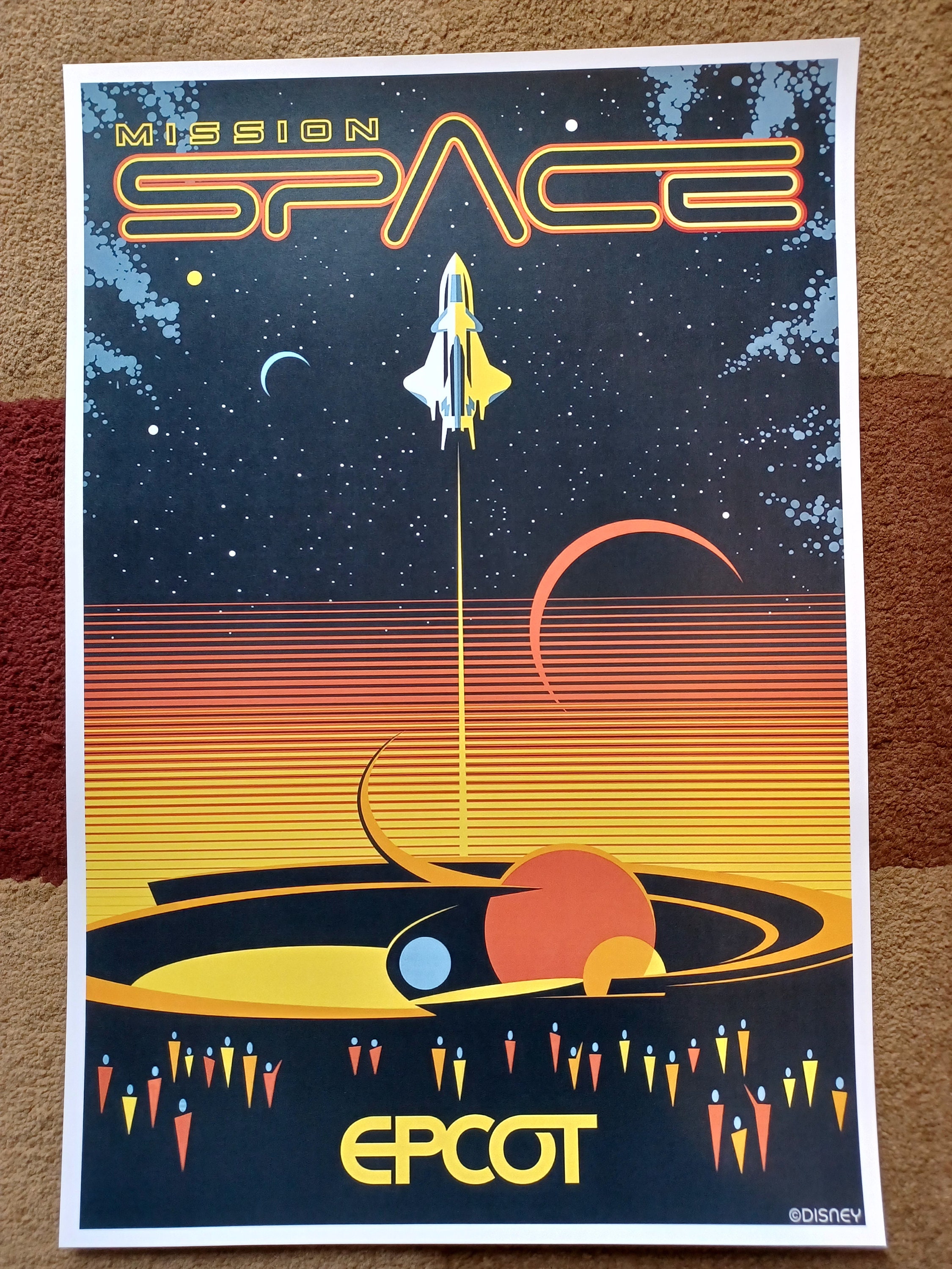 Epcot Mission Space ( 11" X 16" ) Collector's Poster Print B2G2F - Etsy