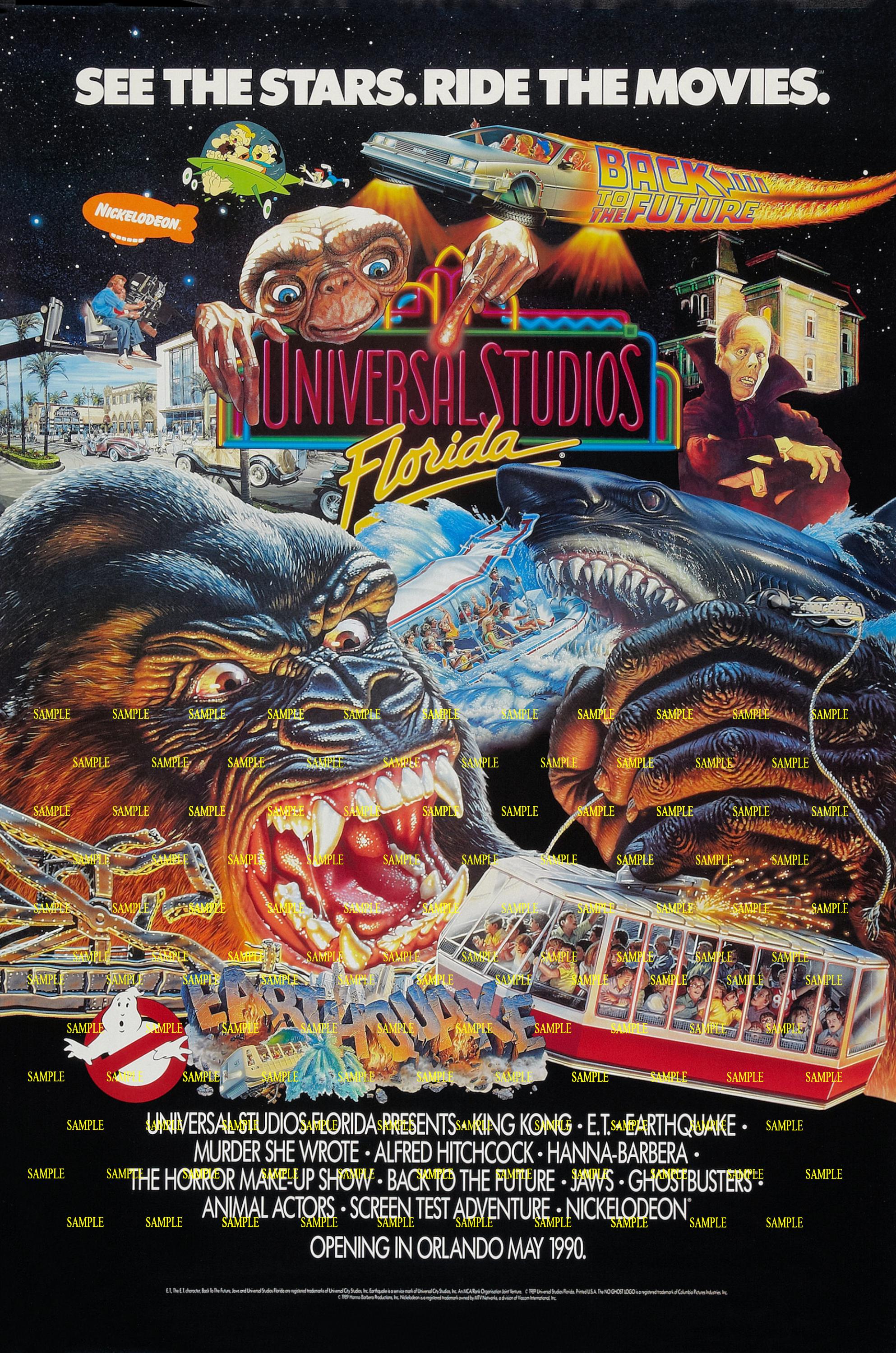 Universal Studios Florida 30th Anniversary 11" X 16.5" Attraction ...
