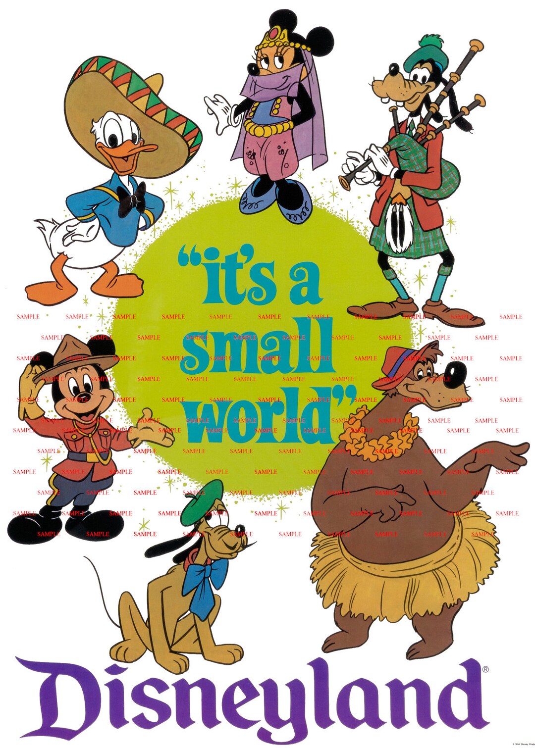 Disney Magic Kingdom Small World 11" X 17" Collector's Poster B2G1F - Etsy