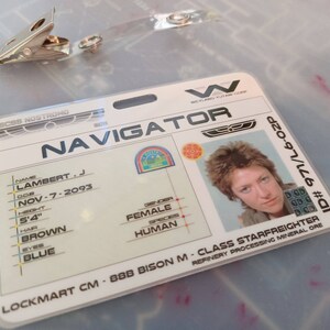 Alien custom Made I.D. Badge Lambert USCSS Nostromo Cosplay Novelty - Etsy